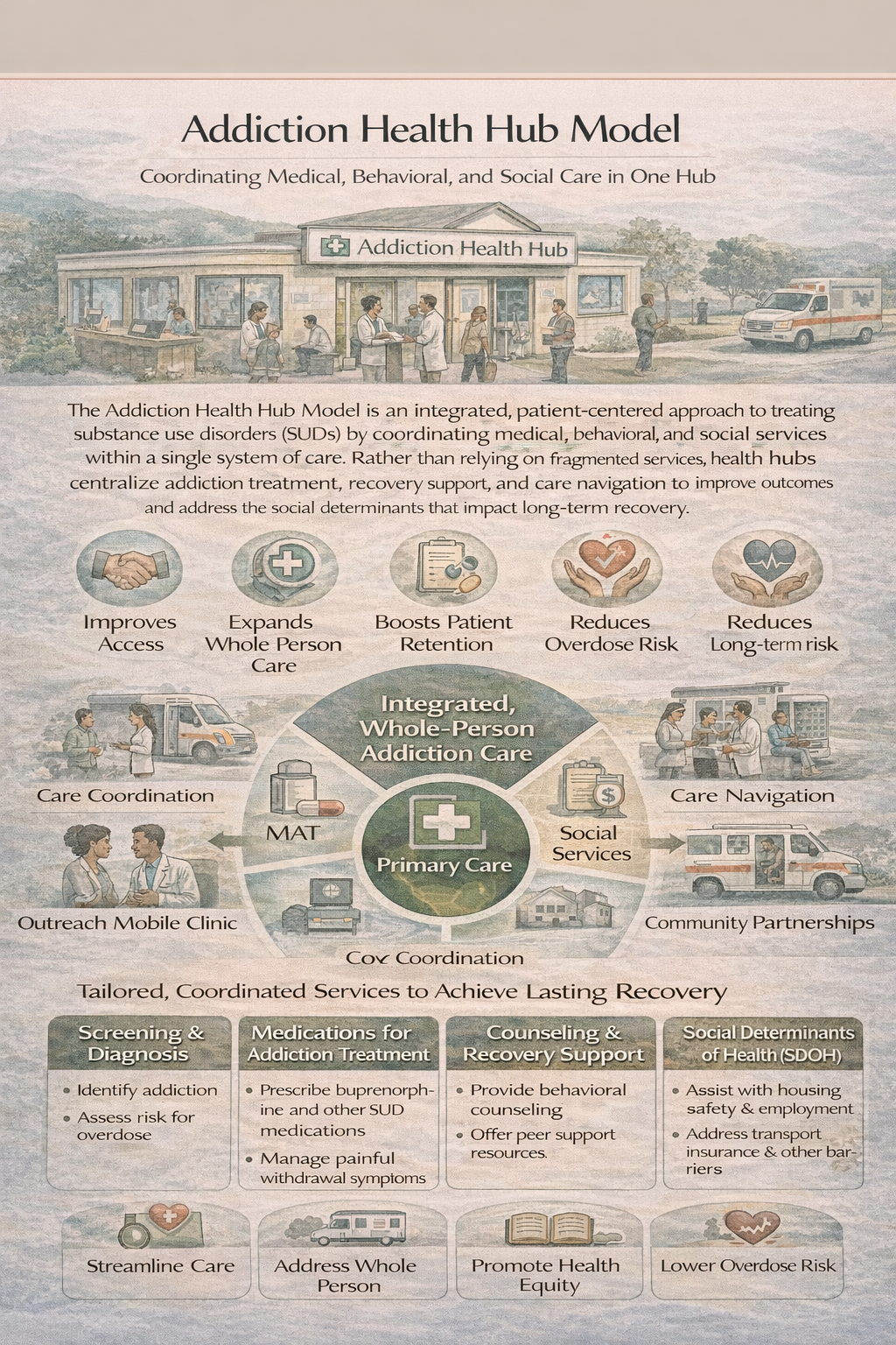 Addiction Health Hub Model - Addiction Treatment for You