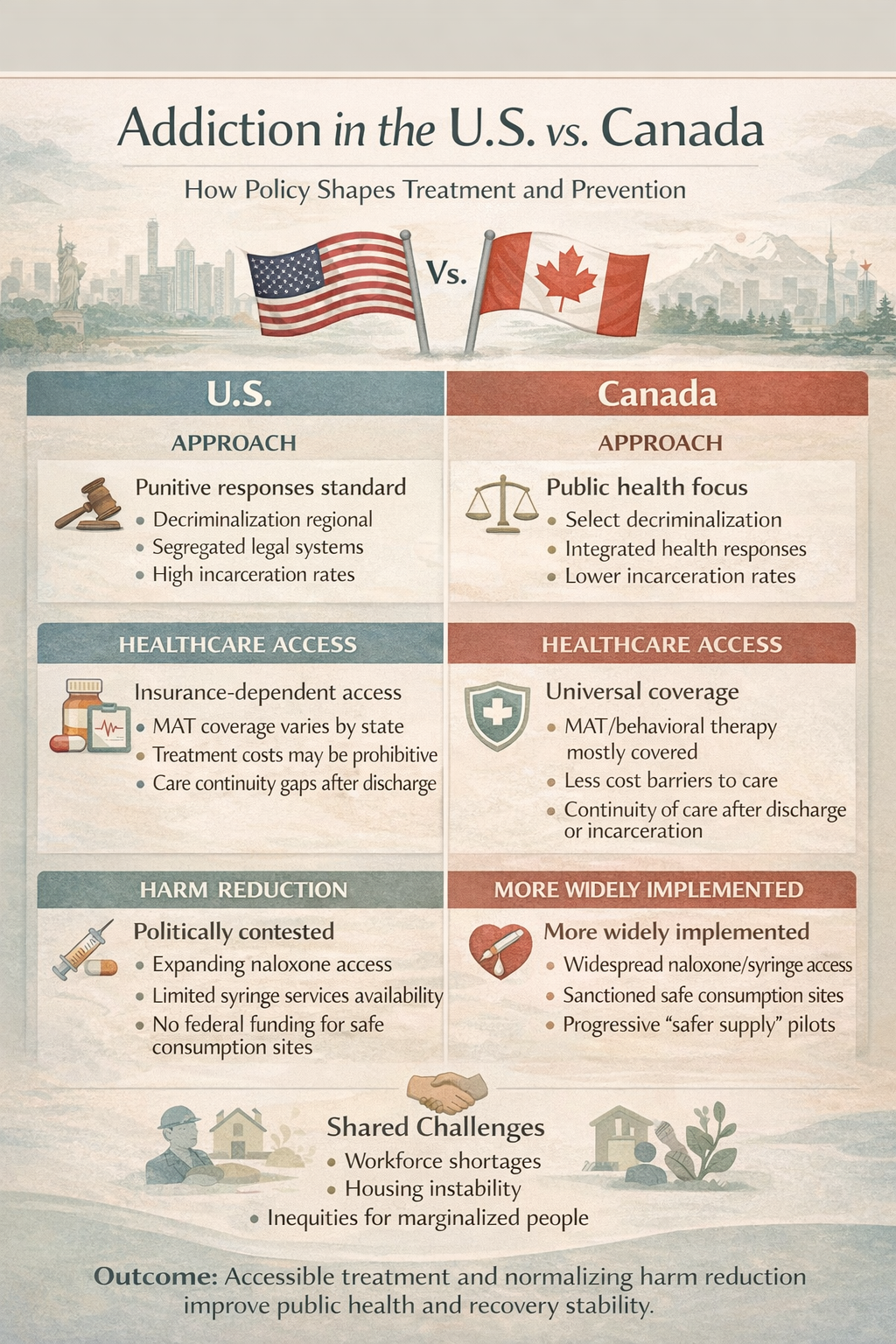 Addiction in the US vs. Canada - Addiction Treatment for You