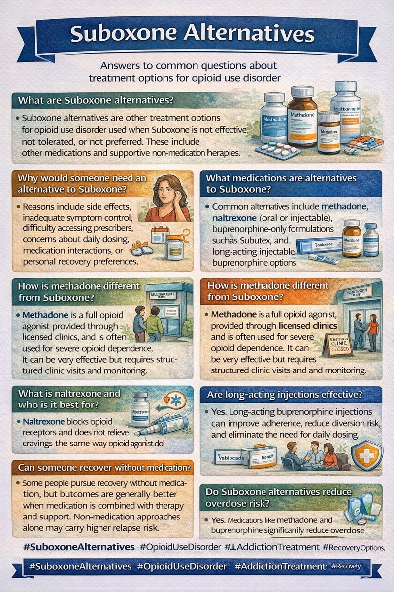 Suboxone Alternatives - Addiction Treatment for You