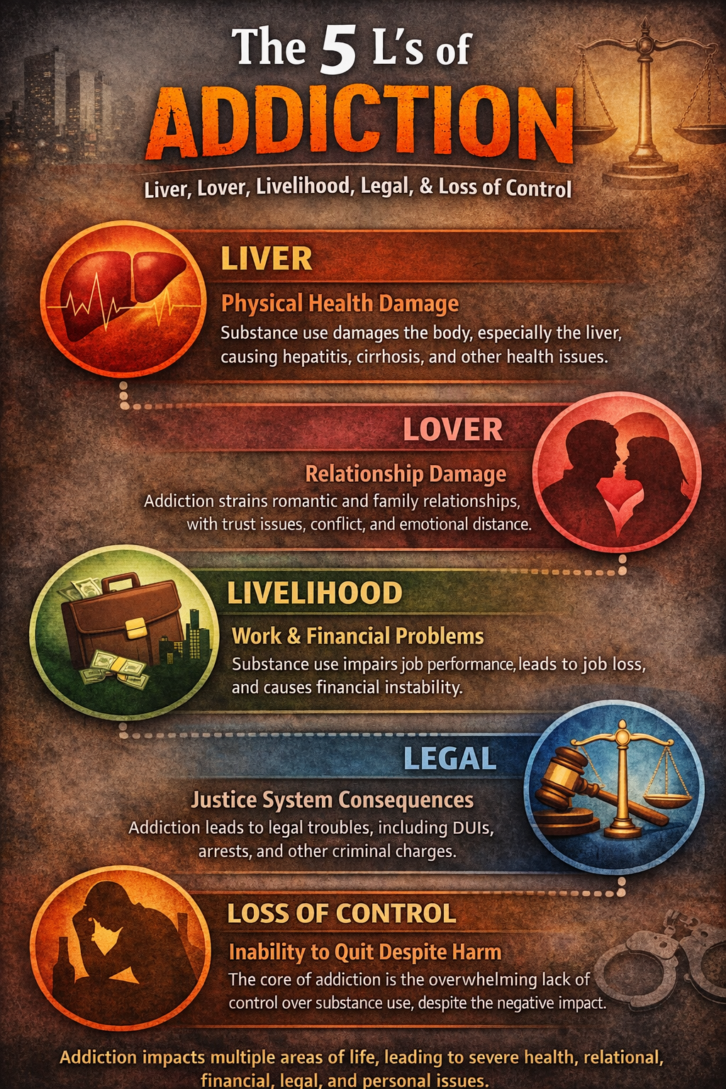 The 5 L Framework of Addiction - Addiction Treatment for You